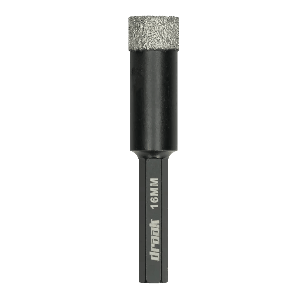 Draak 16mm Dry Diamond Vacuum Brazed Drill Bit – Builders Emporium