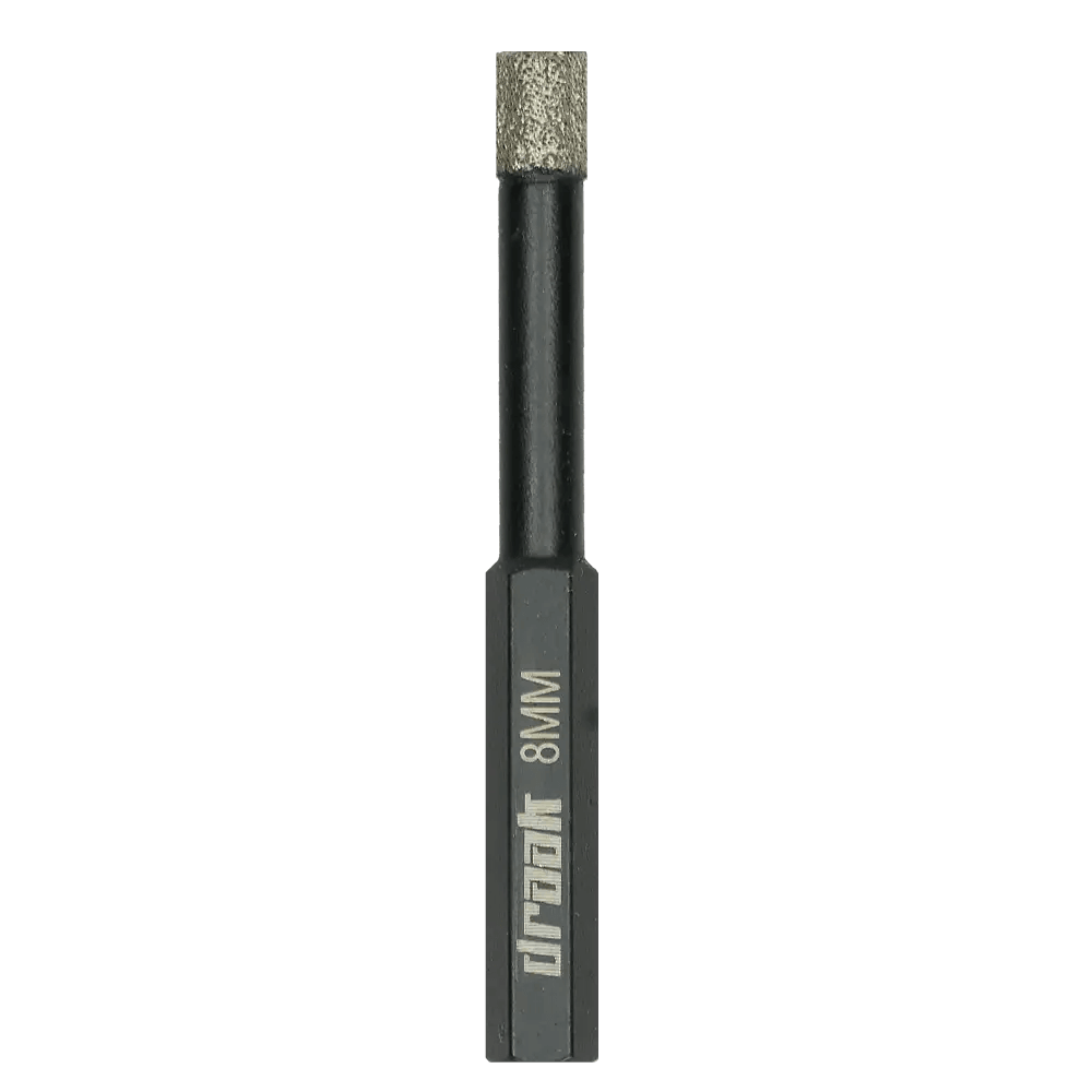 Draak 8mm Dry Diamond Vacuum Brazed Drill Bit – Builders Emporium